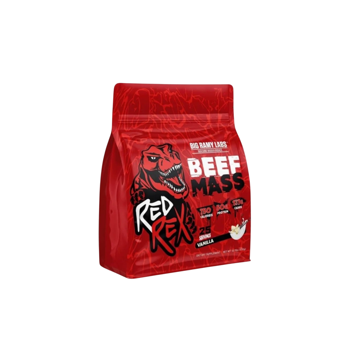 Big Ramy Labs Red Rex Beef Mass Gainer – 10.7lb for Muscle Growth & We